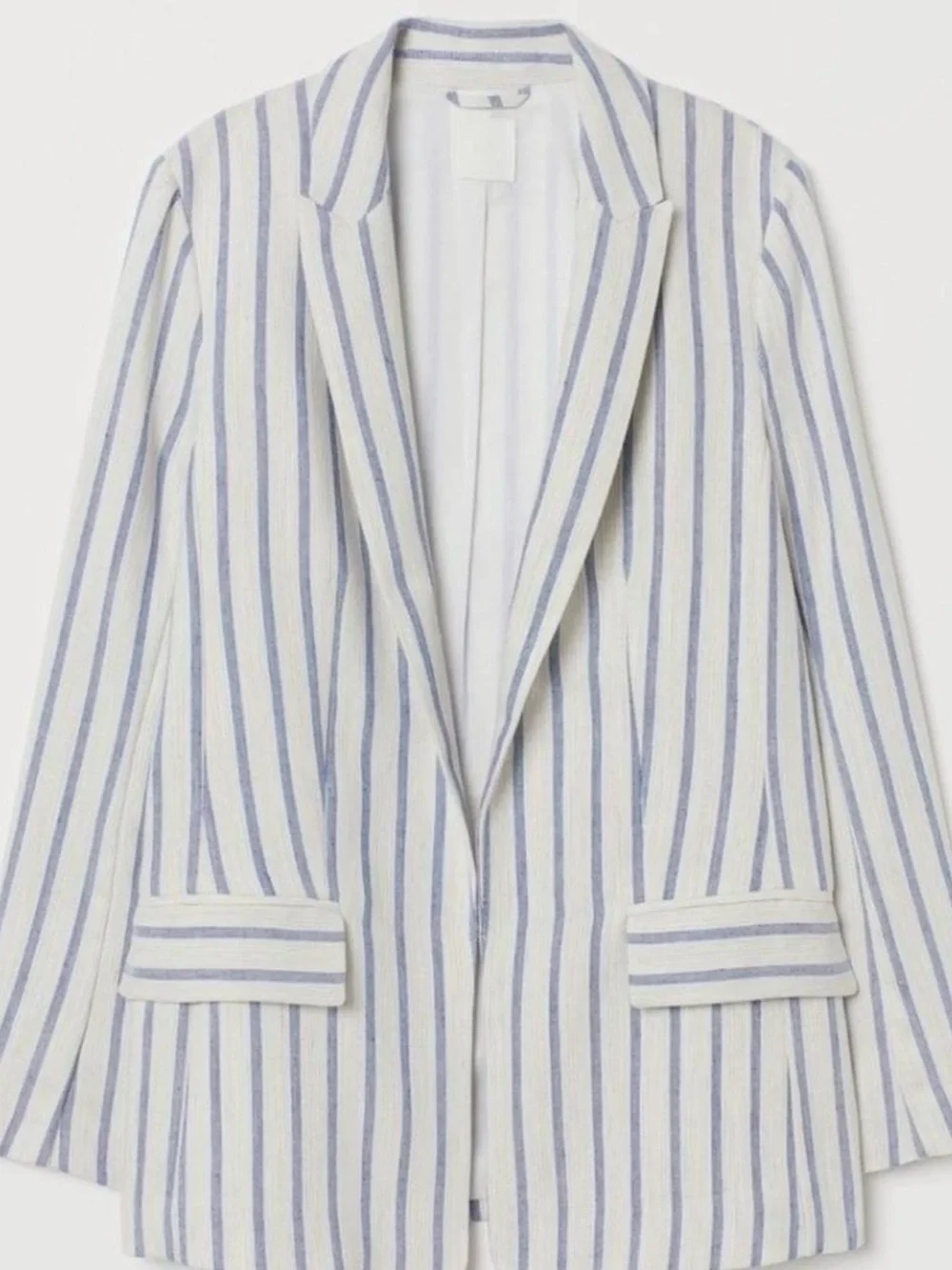 H&M | Jackets & Coats | Hm Blue And White Modern Nautical Striped ...